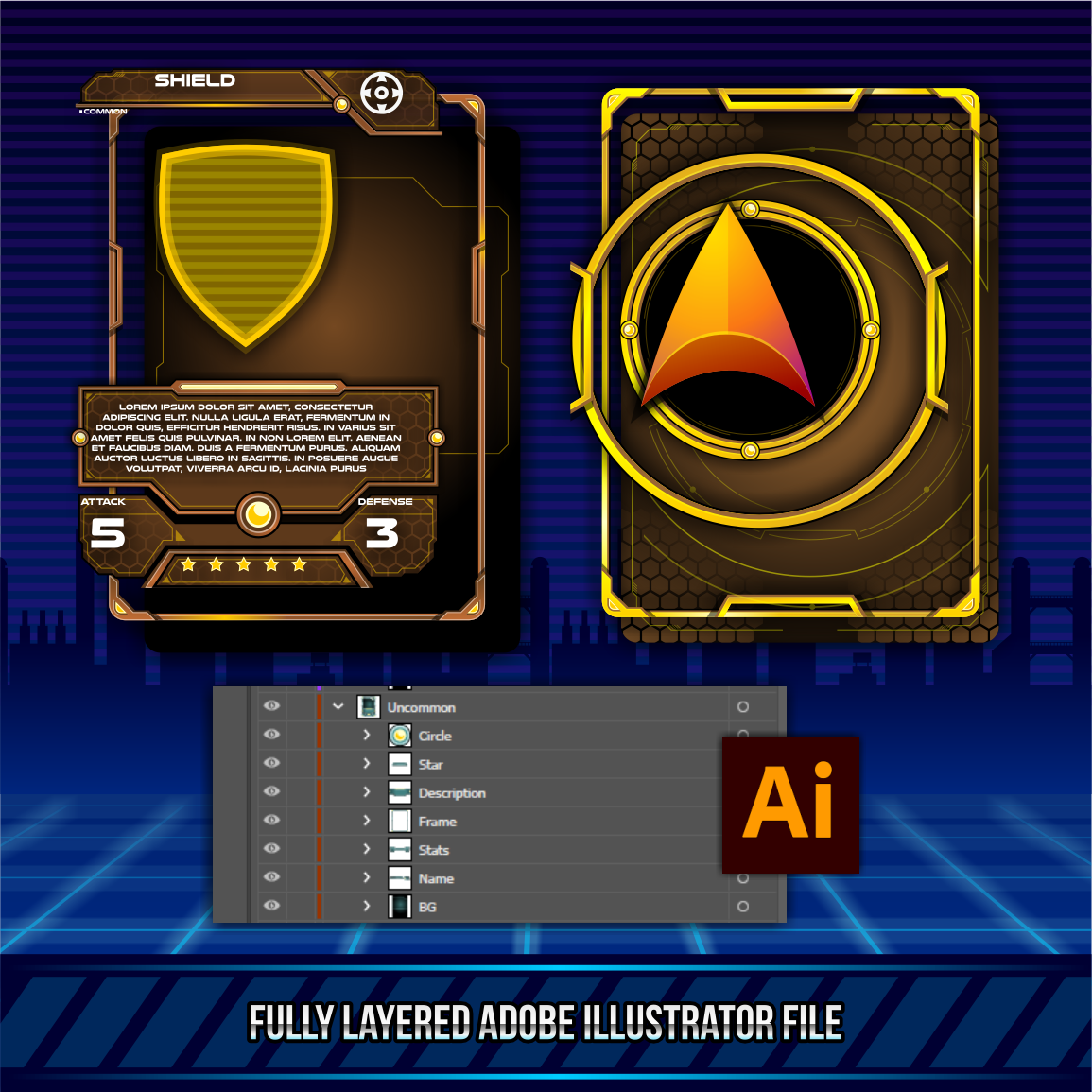 TCG Card Game Template vol. 5 by pzUH