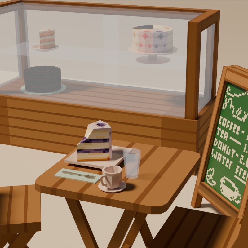 Low Poly Cafe Asset Pack by MariaIsMe