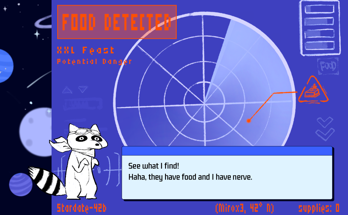 Raccoon Captain: Cosmic Feast by Ruolinzuzz