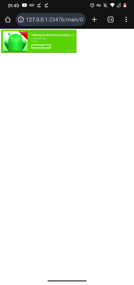 Talking droid html page test by Gummyred2763