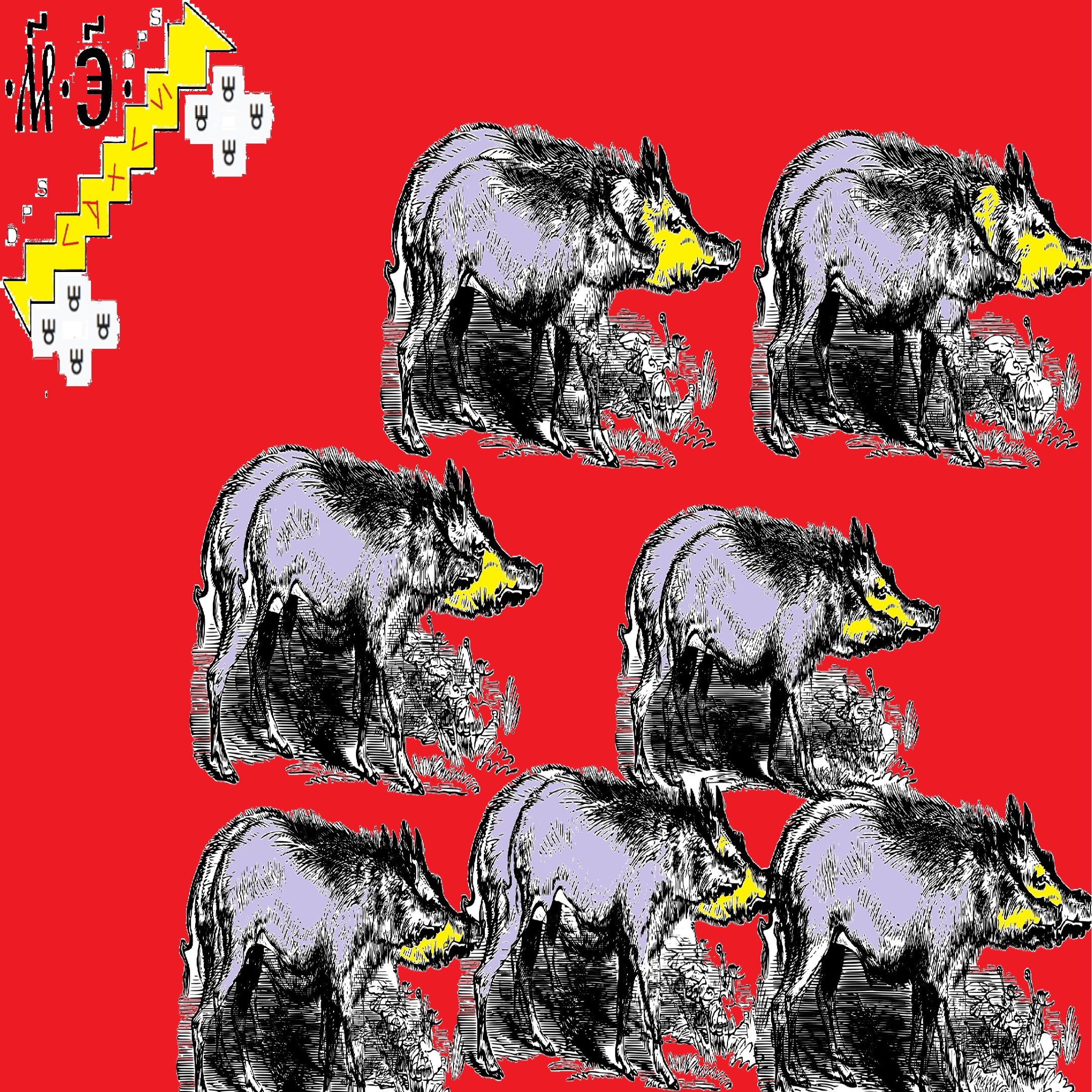 Demon Pigs In The Rough by exedexes1