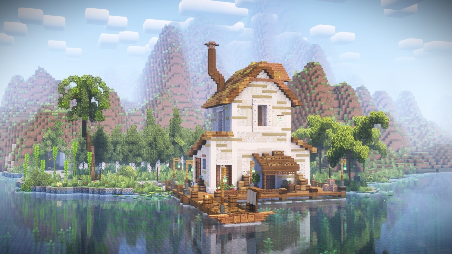 Dock House Minecraft | World Download & Schematic by Avirgo