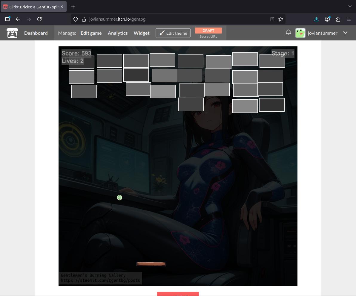 Girl's Bricks: my first pygame project - Release Announcements - itch.io