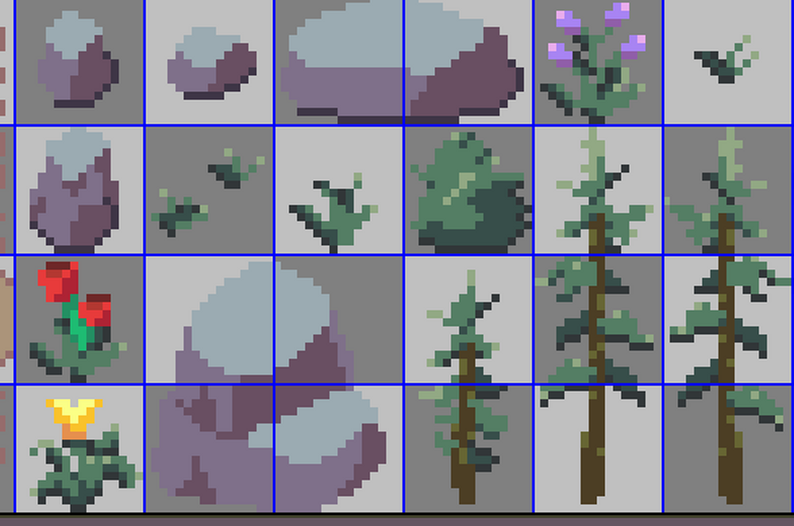 Free Pixel Forest Tileset (16x16) by Kettoman