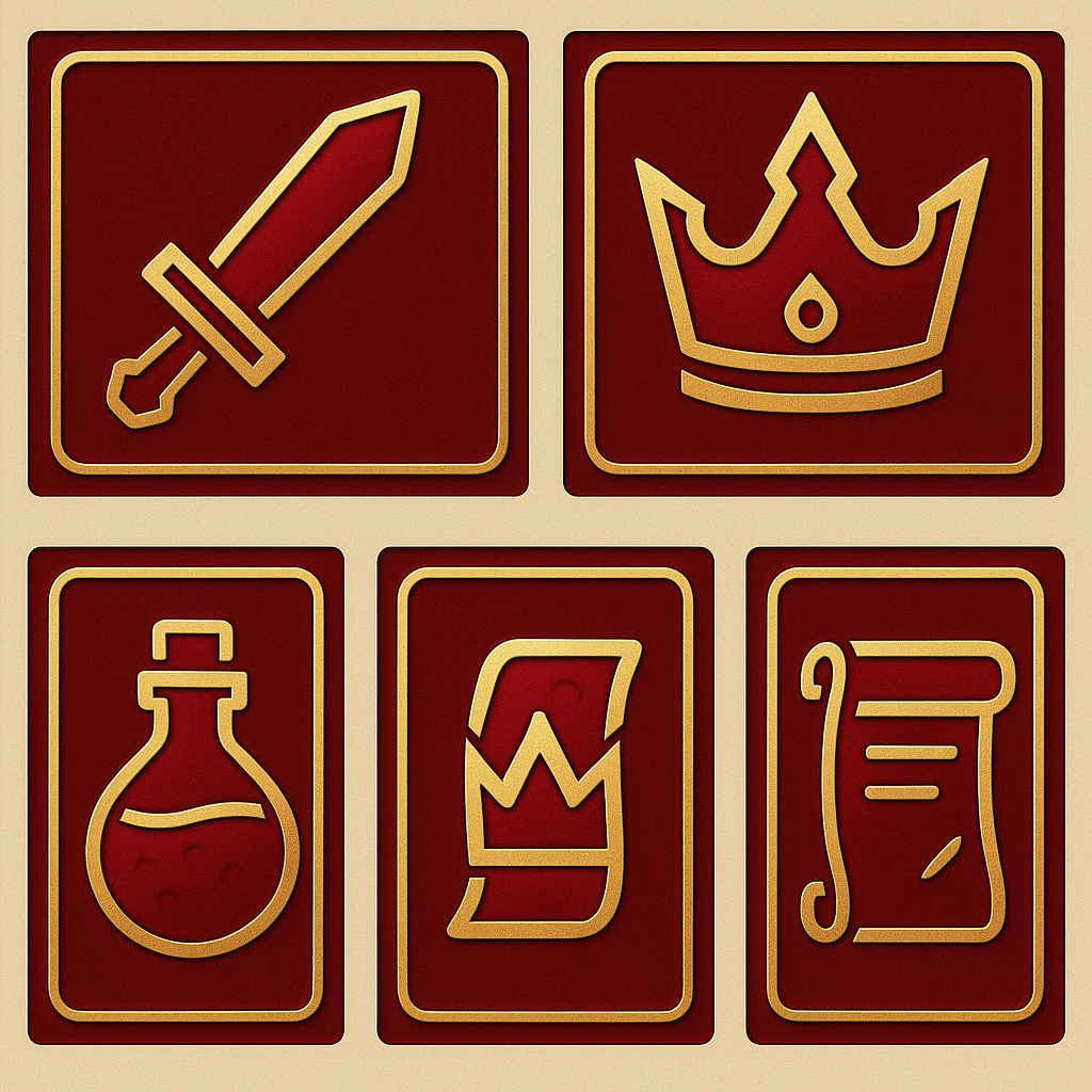 Medieval HUD Icon Pack — 50 Premium Medieval UI Icons (512×512 PNG) by ...