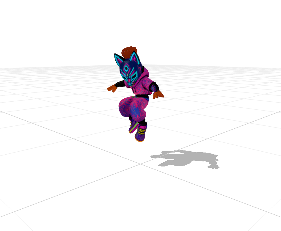 3D Modern Street Kitsune Raver Character Rigged Pack – 3D Model with ...