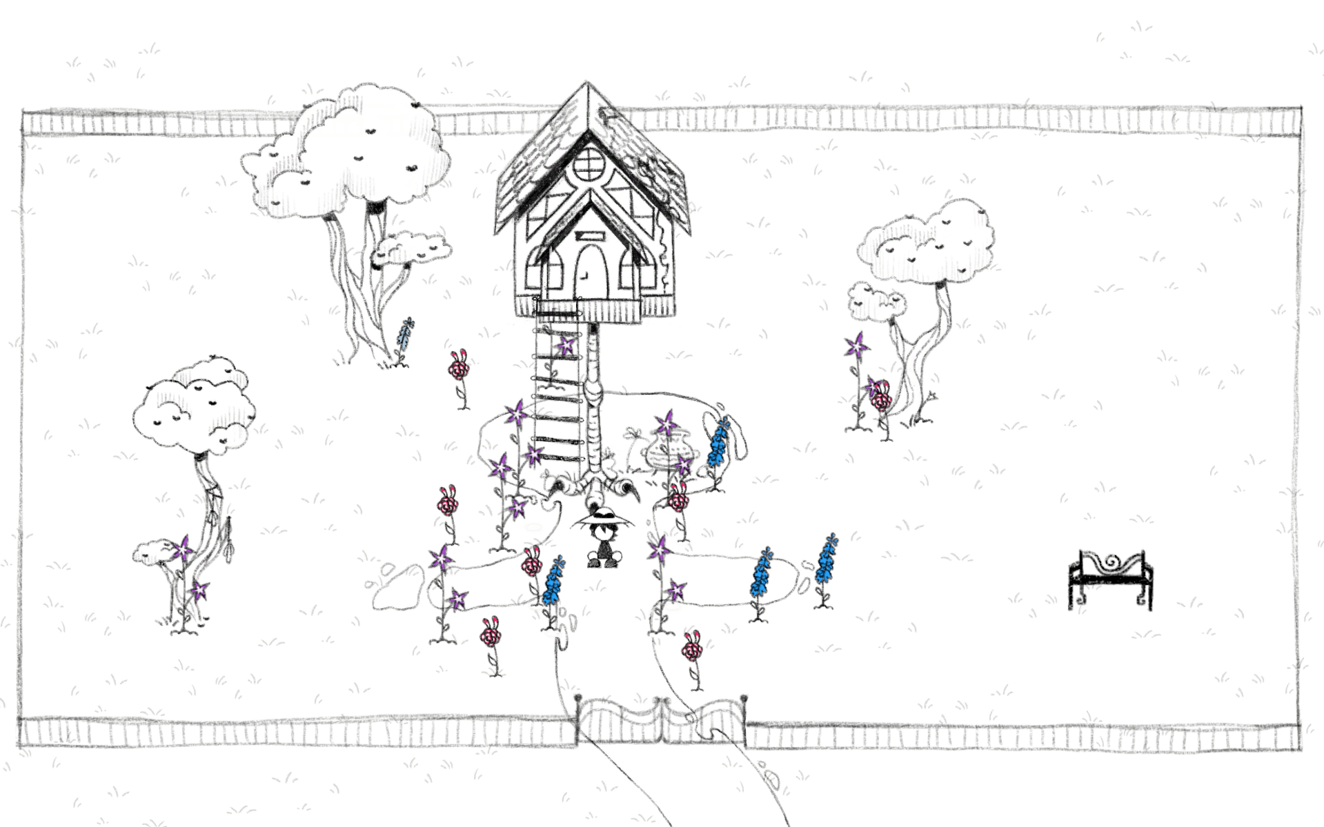 Bright-line Garden by Merunka