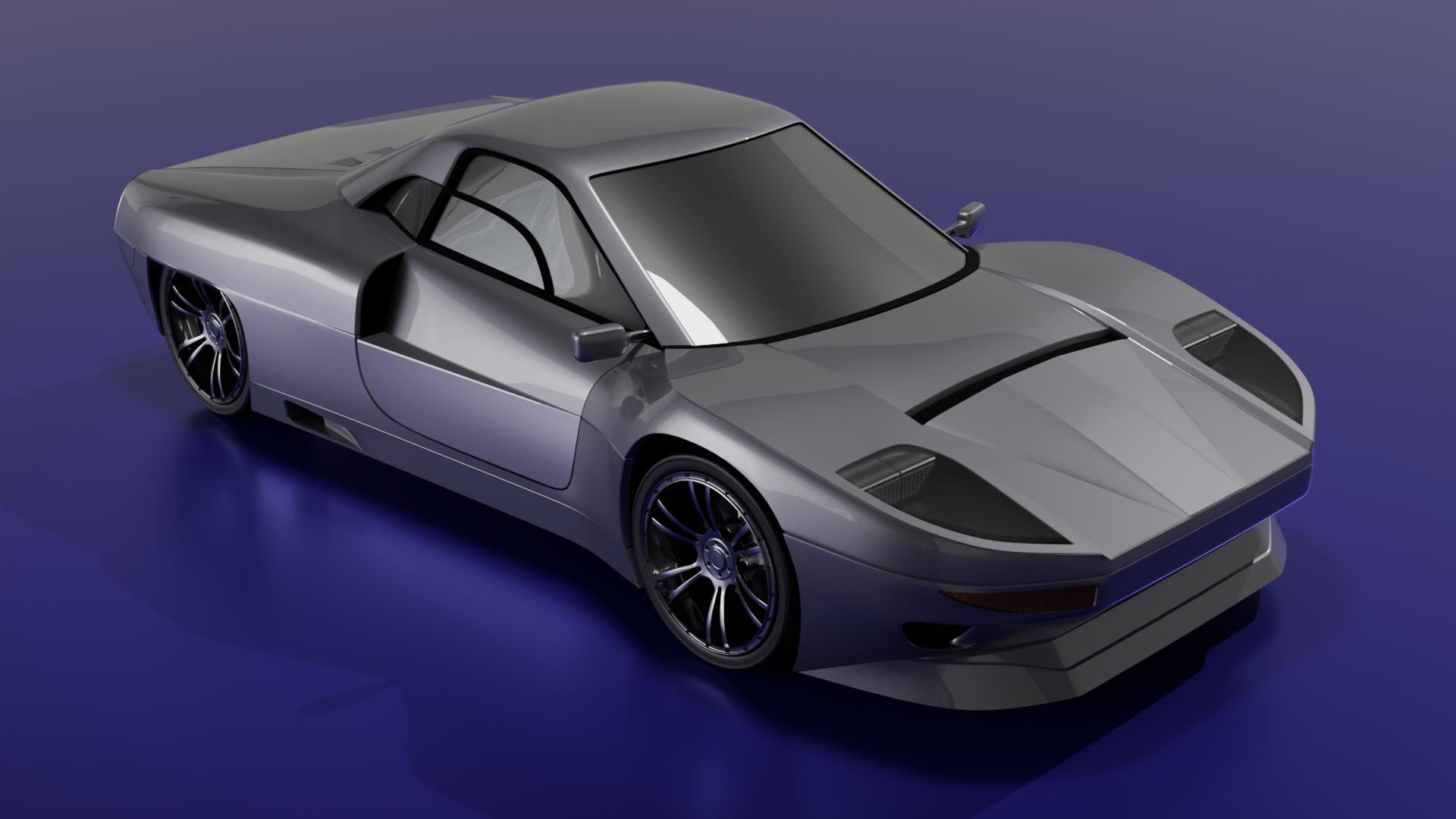PS1 inspired race car #1 by 32bit_bailey