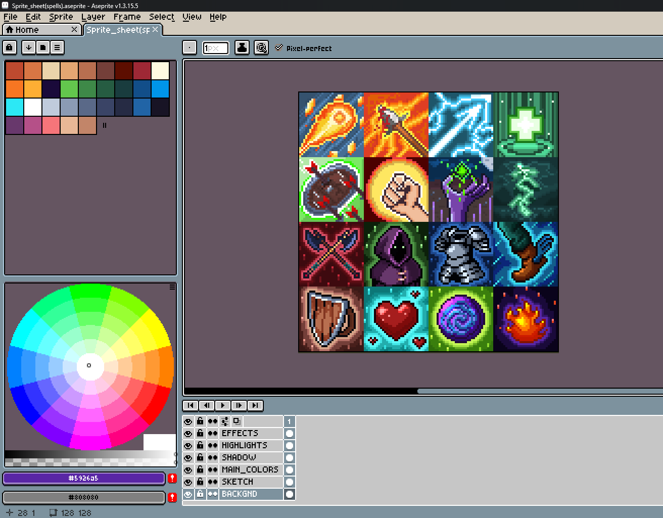 Pixel Spell Icons Pack — 32x32 by Antahonist