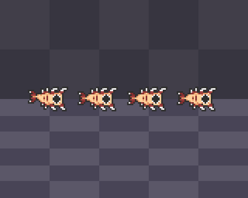 2D Pixel Art Sea Horror Sprites by Elthen's Pixel Art Shop