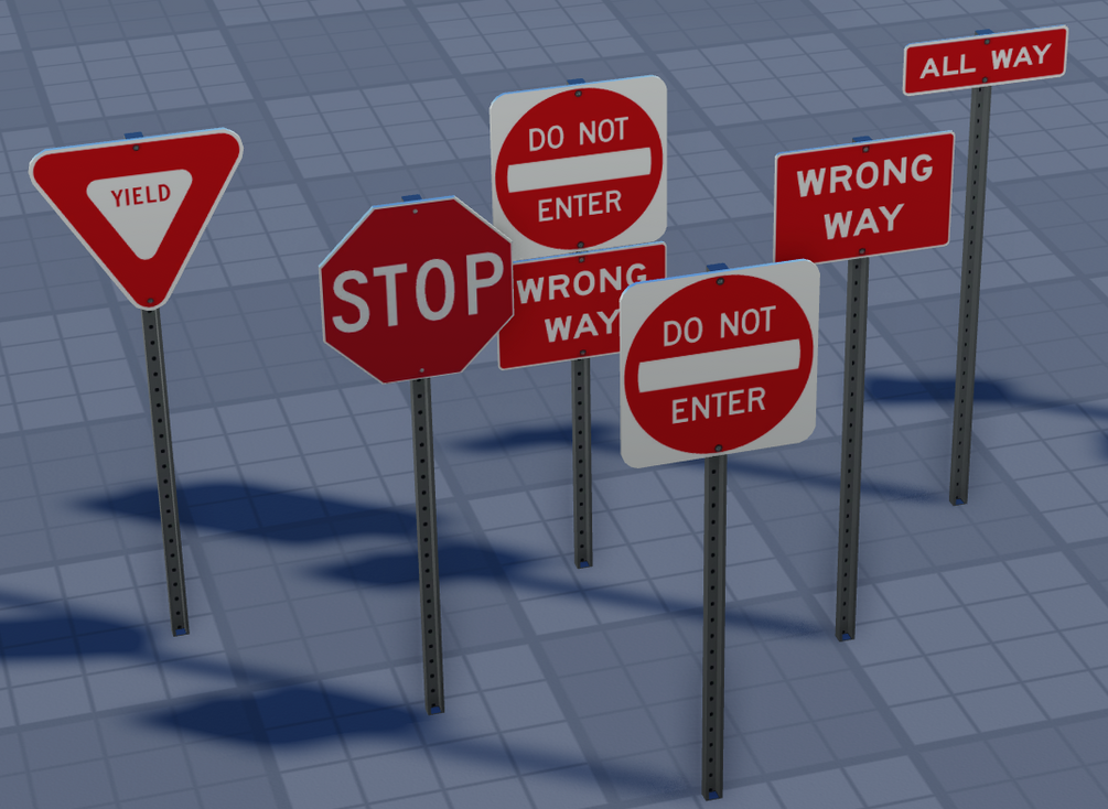 Traffic props - ROBLOX by midnitee97