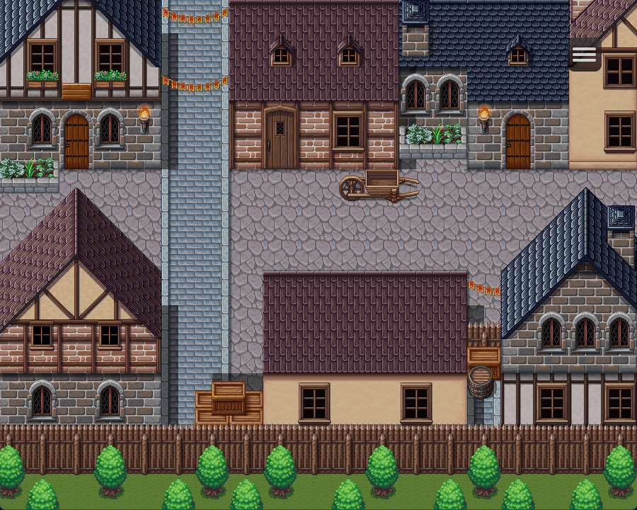 Medieval Village Exterior - RPG Tileset by Hypnobius
