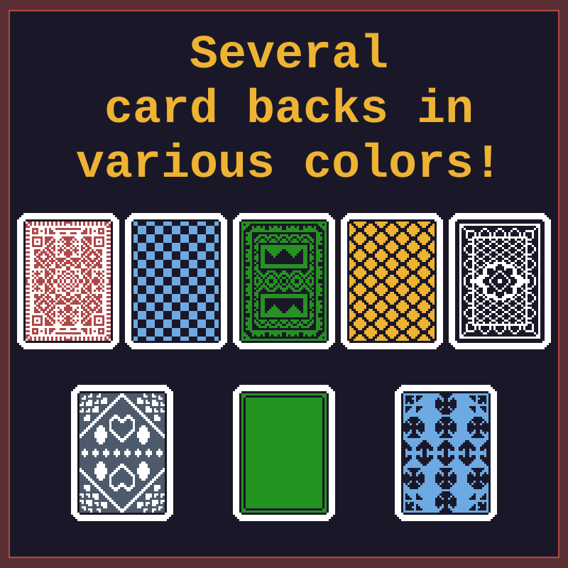 Pixel Playing Card Sets by Scoz