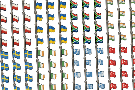 Animated World Flags — 40 Countries & Organizations (48×48, RPG Maker ...