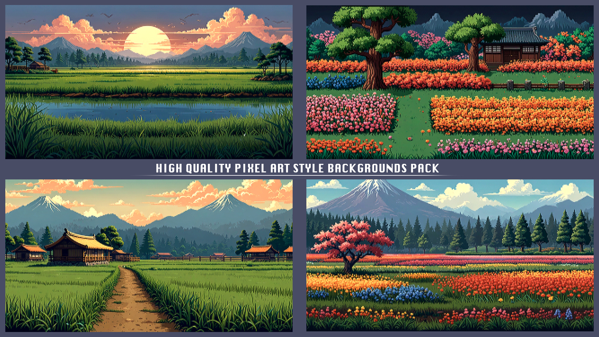 160 Japan Pixel Art Backgrounds By Pixelhunt