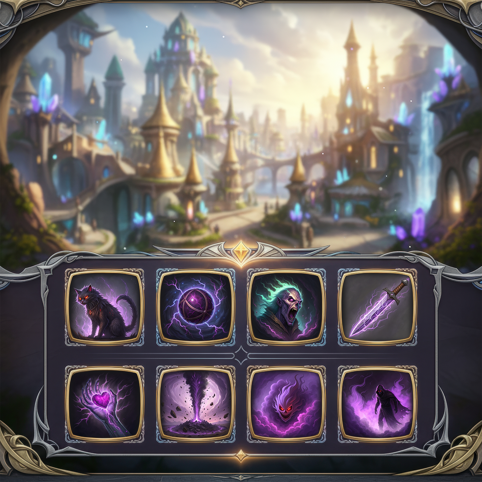 40 Spell Icons(Cursed) // Fantasy Style // PNG 512x512 by The Higalina ...