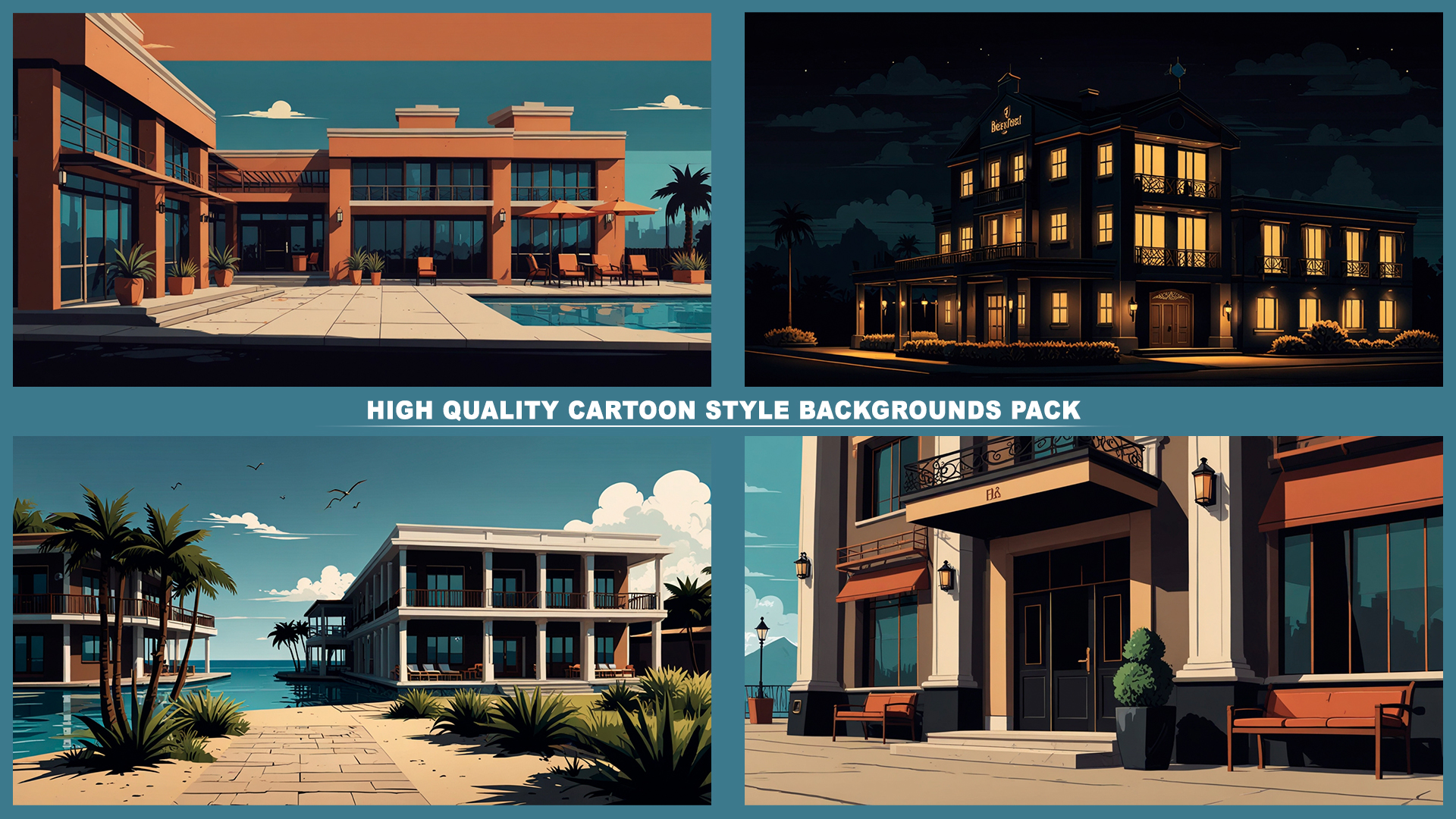 120+ HOTEL BACKGROUNDS by PIXELHUNT