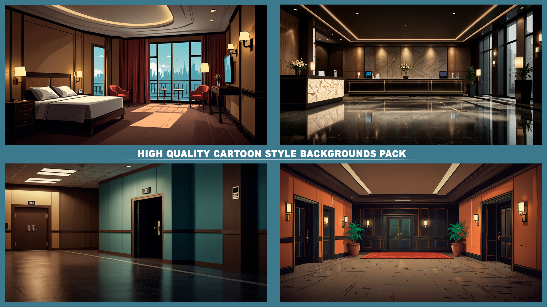 120+ HOTEL BACKGROUNDS by PIXELHUNT