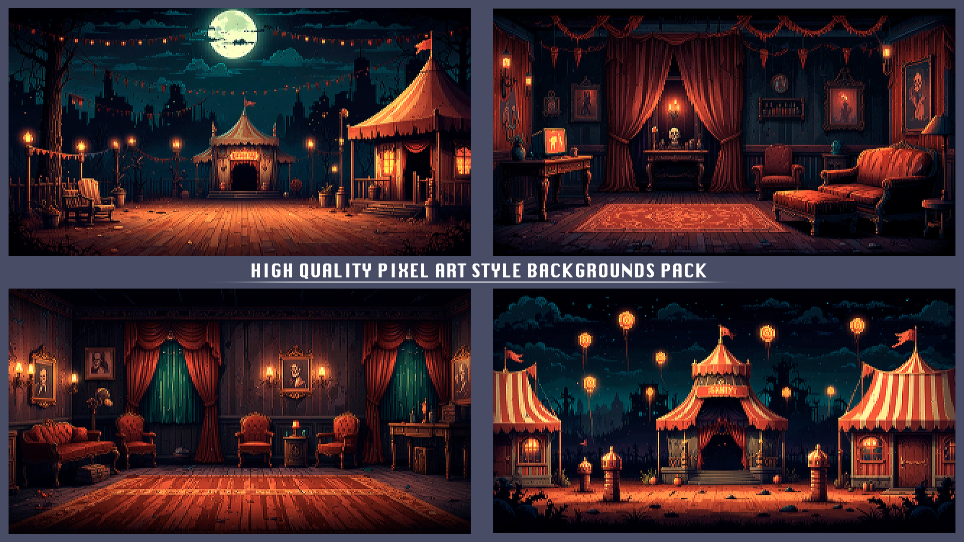 165+ MYSTIC PIXEL ART BACKGROUNDS by PIXELHUNT