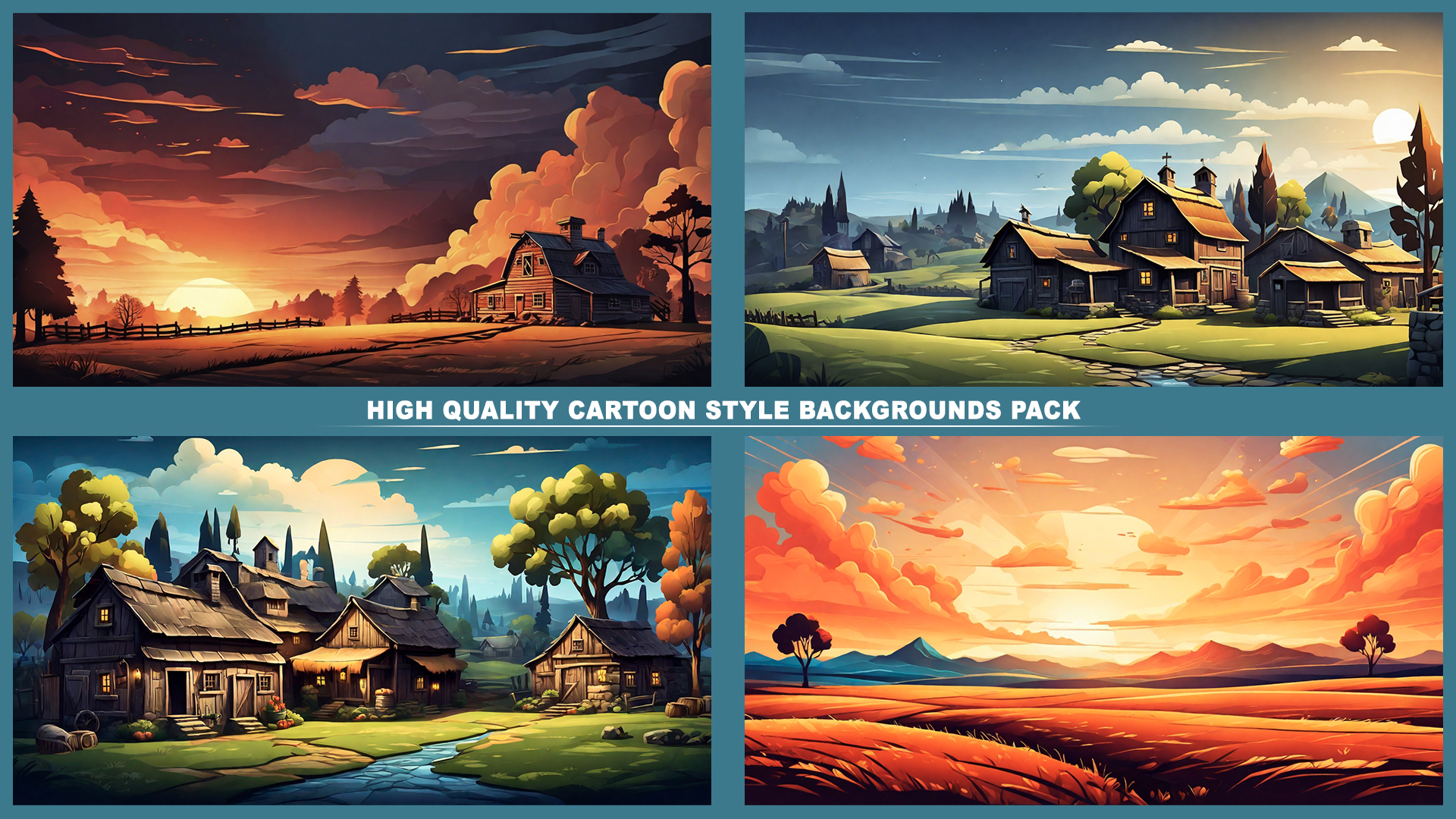 120+ FARM AND BARN BACKGROUNDS by PIXELHUNT