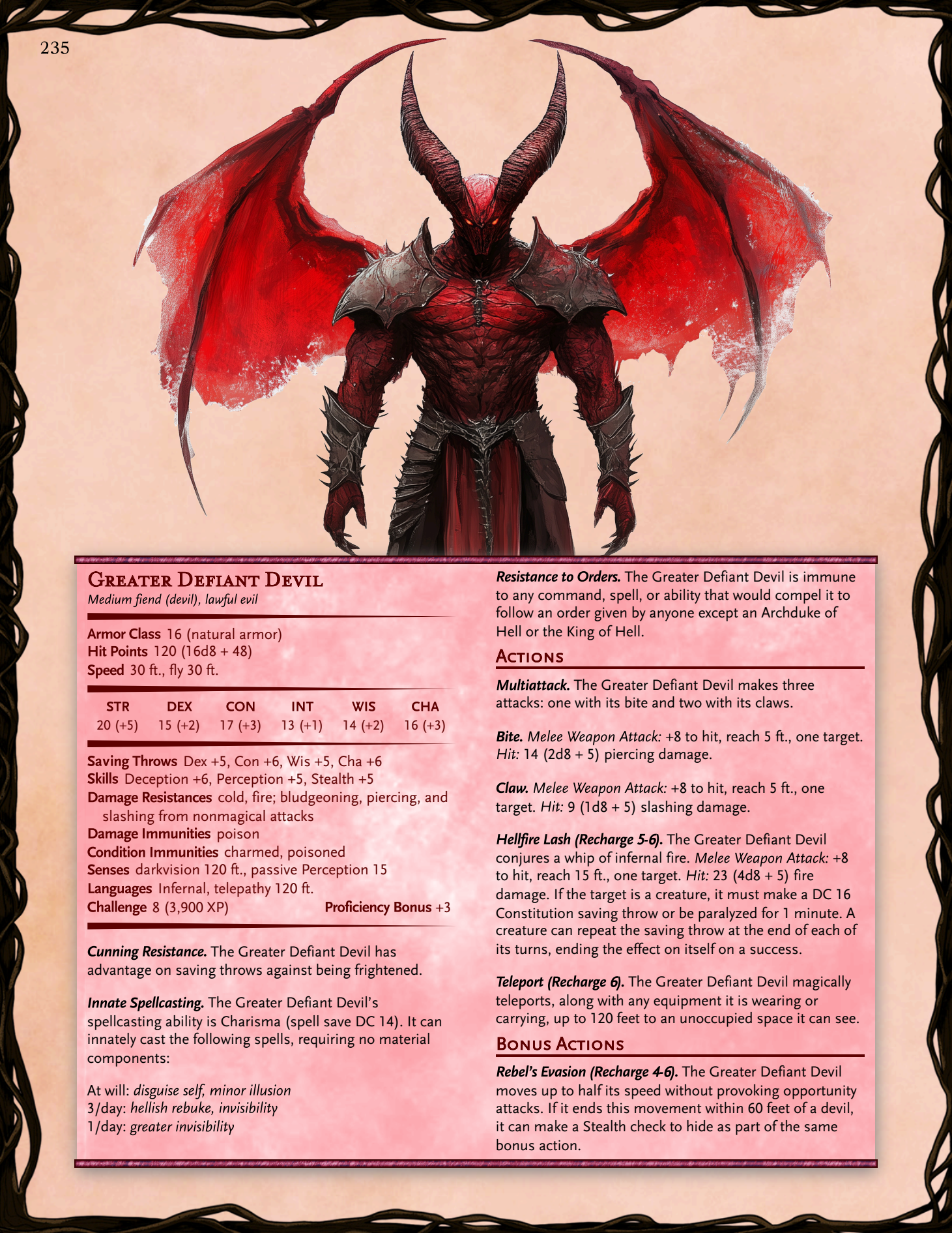 Diabolical Designs: Demons and Devils for 5E by JonnyDM