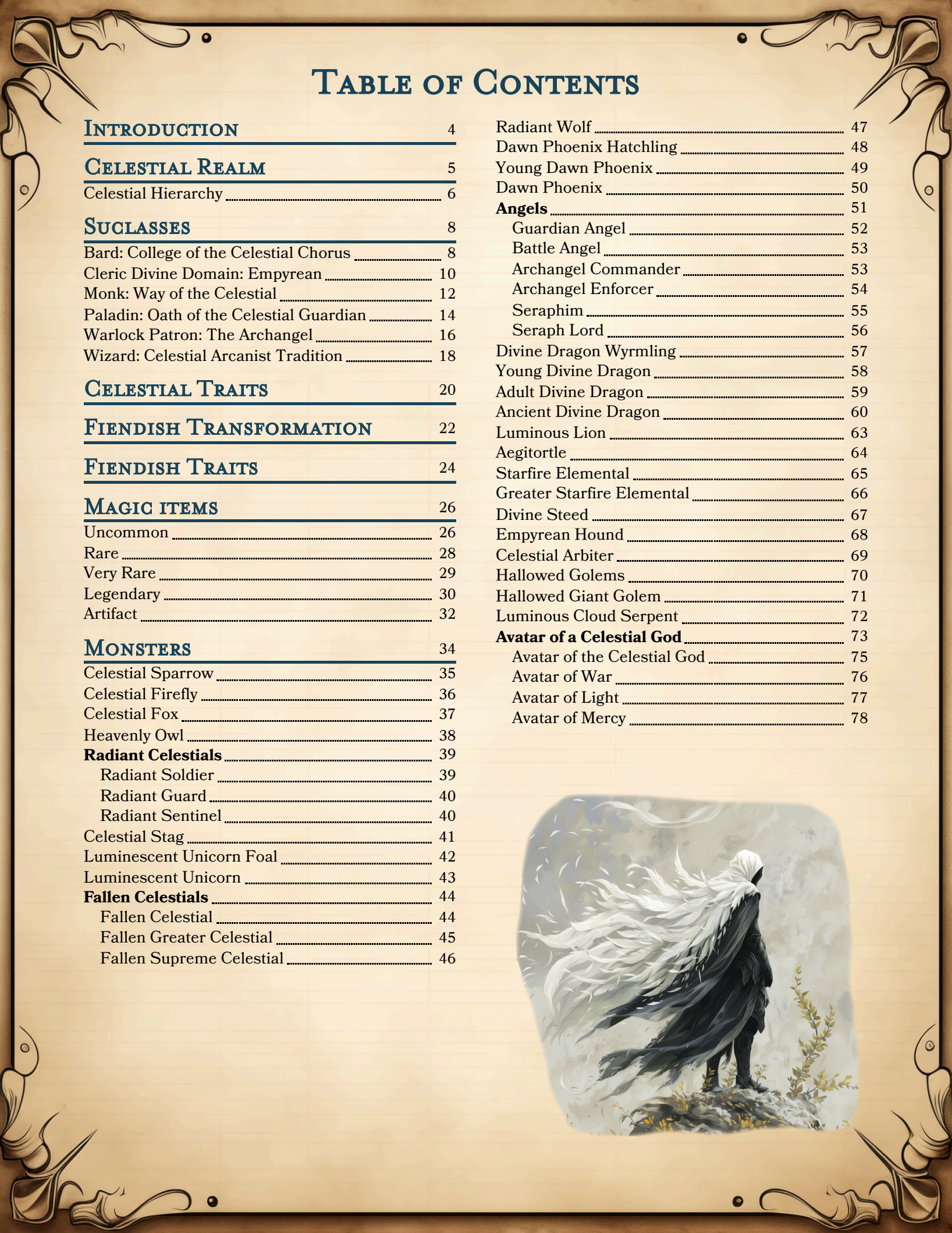 Celestial Realms: Divine Forces and Heavenly Beasts for 5E by JonnyDM