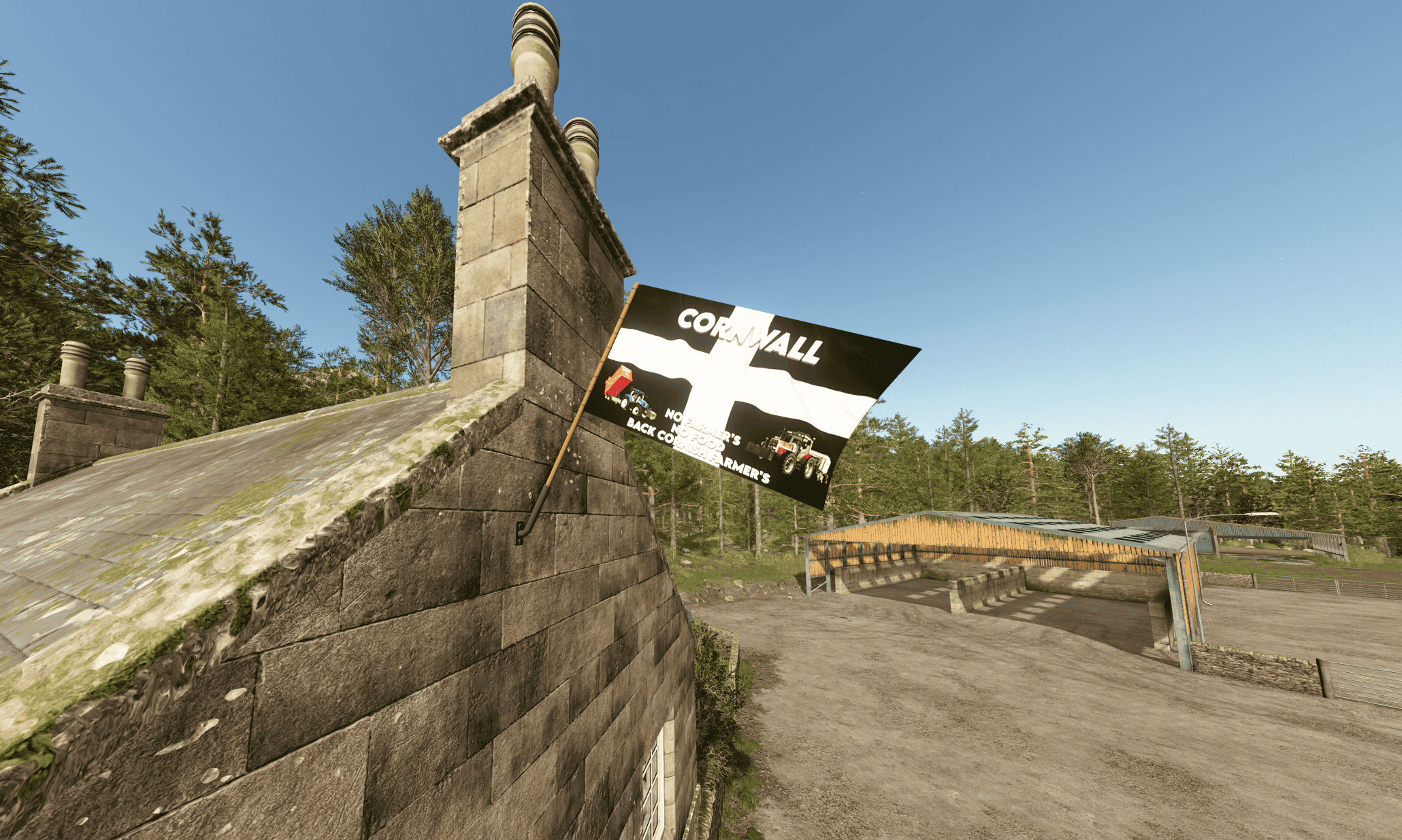 FS25 COUNTRY WALL FLAGS EDIT by SlothSquadGaming