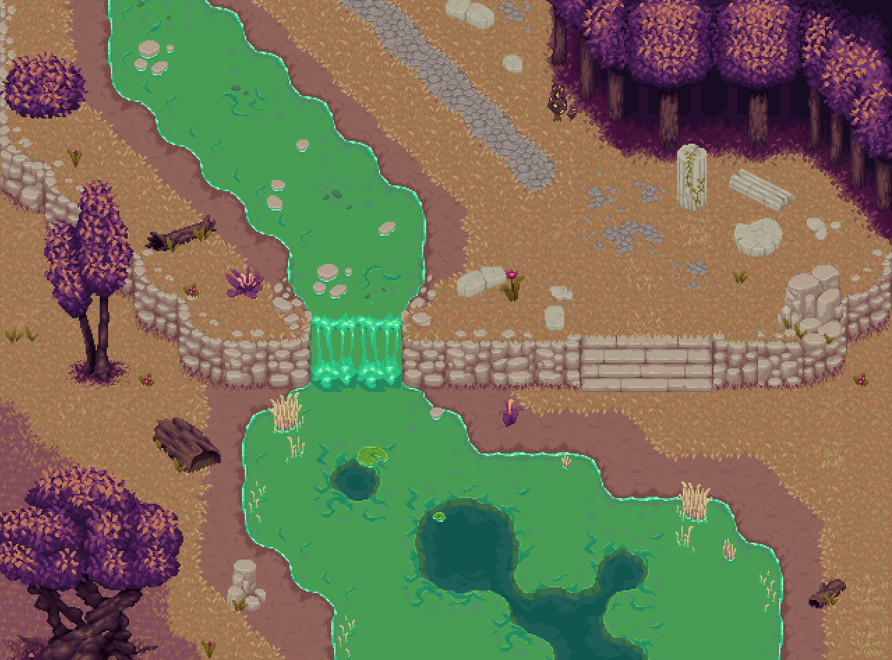 Arcane Grasslands and Forest Tiles 32x32 by grajo