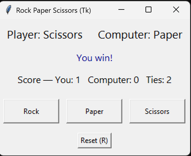Rock paper scissor by Yukandhan