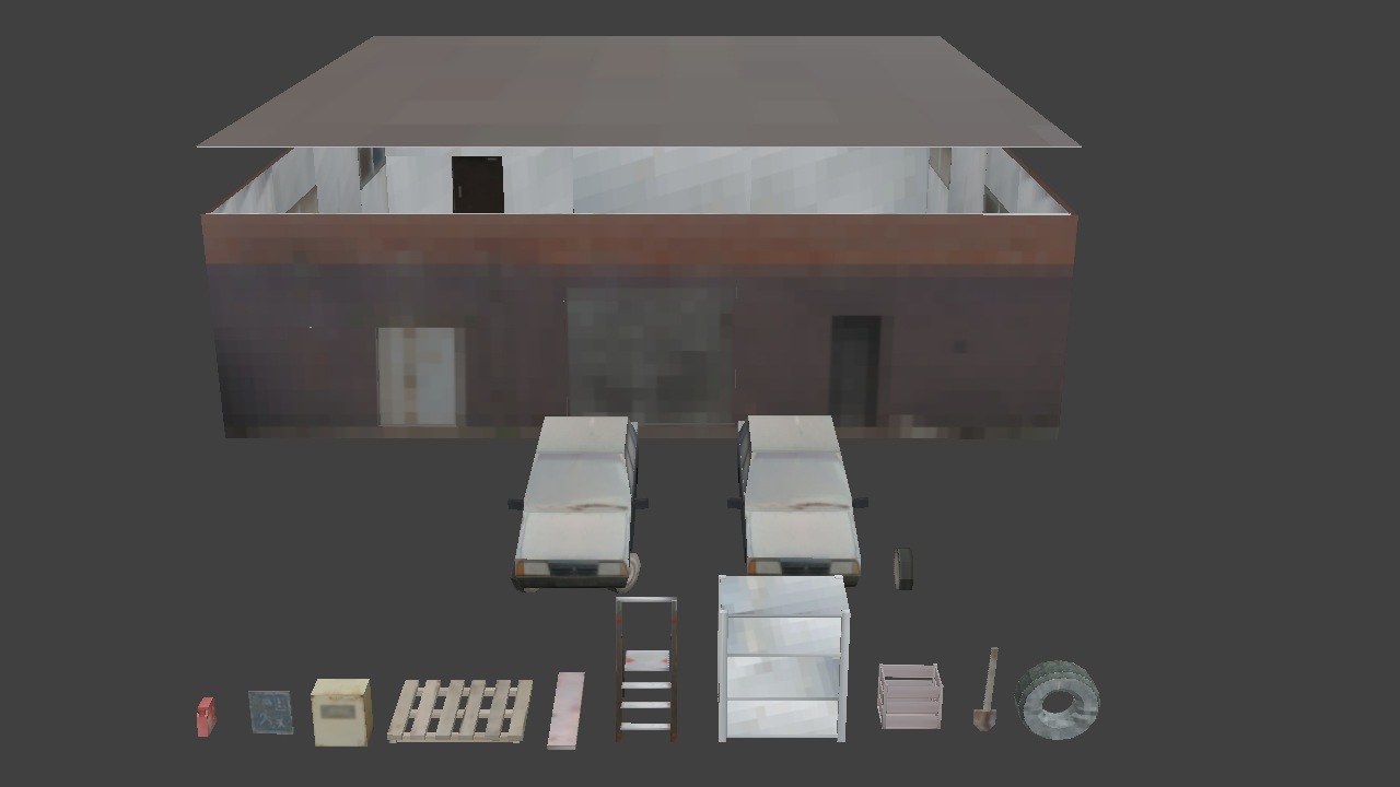Russian garage pack ps1-psx style by Ivan vodolazov
