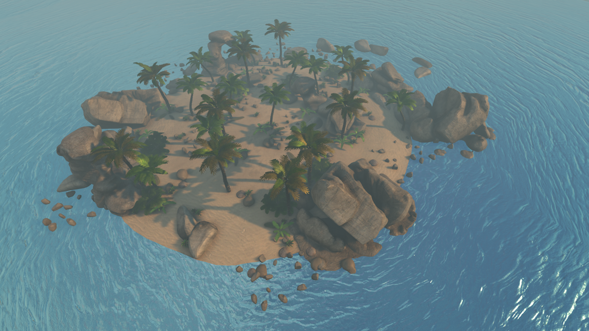 Realistic Beachfront Nature Island 4 Asset Package by Aligned Games