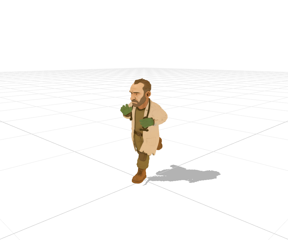 3D Post Apo Improvised Doc Character Rigged Pack – 3D Model with Walk ...