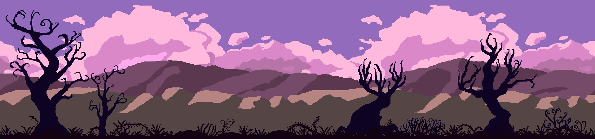 Scary valley background by Myaumya