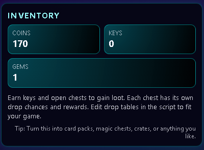 HTML5 Loot Chest System Template - Reward Drop Tables & Gacha Chest UI ...