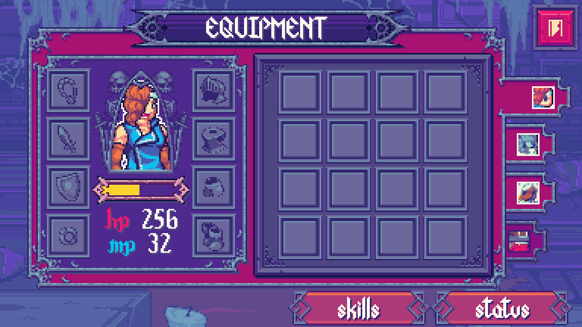 Tiny RPG - Dark Dwellers GUI by tiopalada