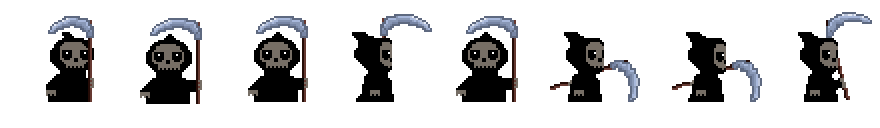 Death / Grim Reaper character sprites by Myaumya