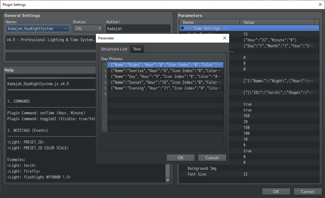 Kadajah's Day & Night System for RPG Maker MZ by Kadajah