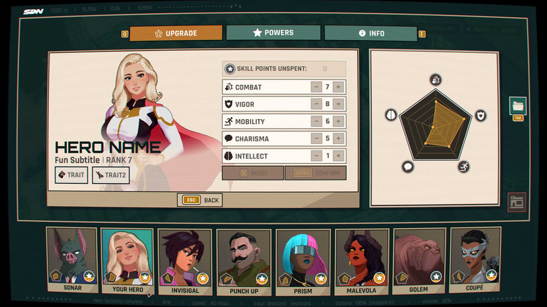 DISPATCH GAME SCREEN - CUSTOM HERO PSD by Jiggle Physics