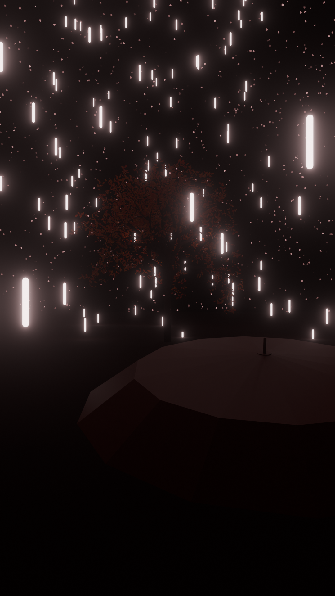 Raining monochromatic blender jam by mwillismodeler