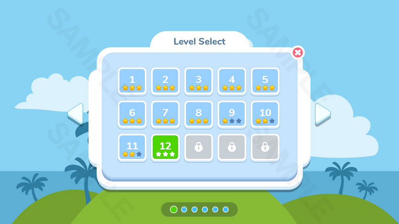 Casual Game UI Kit - Blue Sky Theme by Renderman