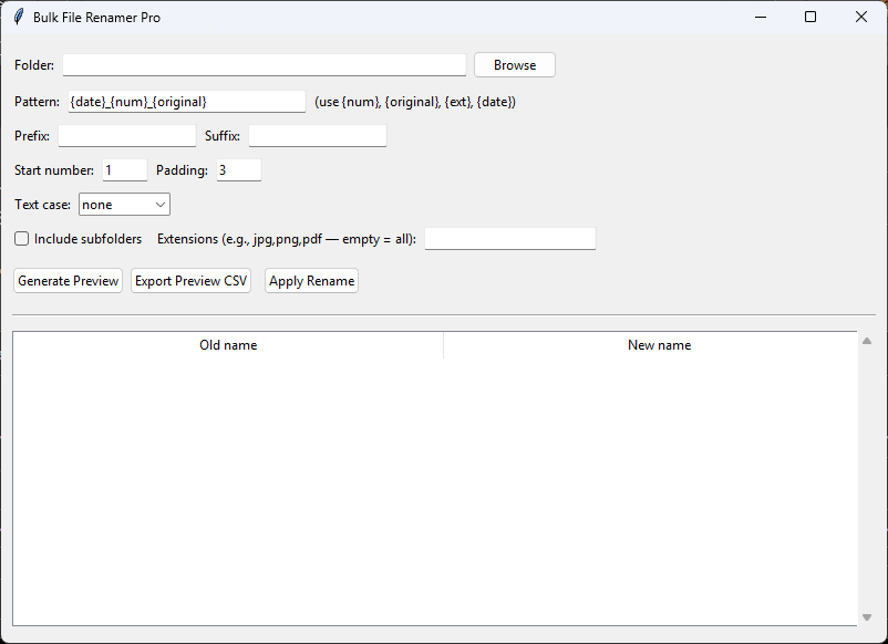 Bulk File Renamer Pro – Fast & Safe Batch File Renamer (Windows + macOS ...