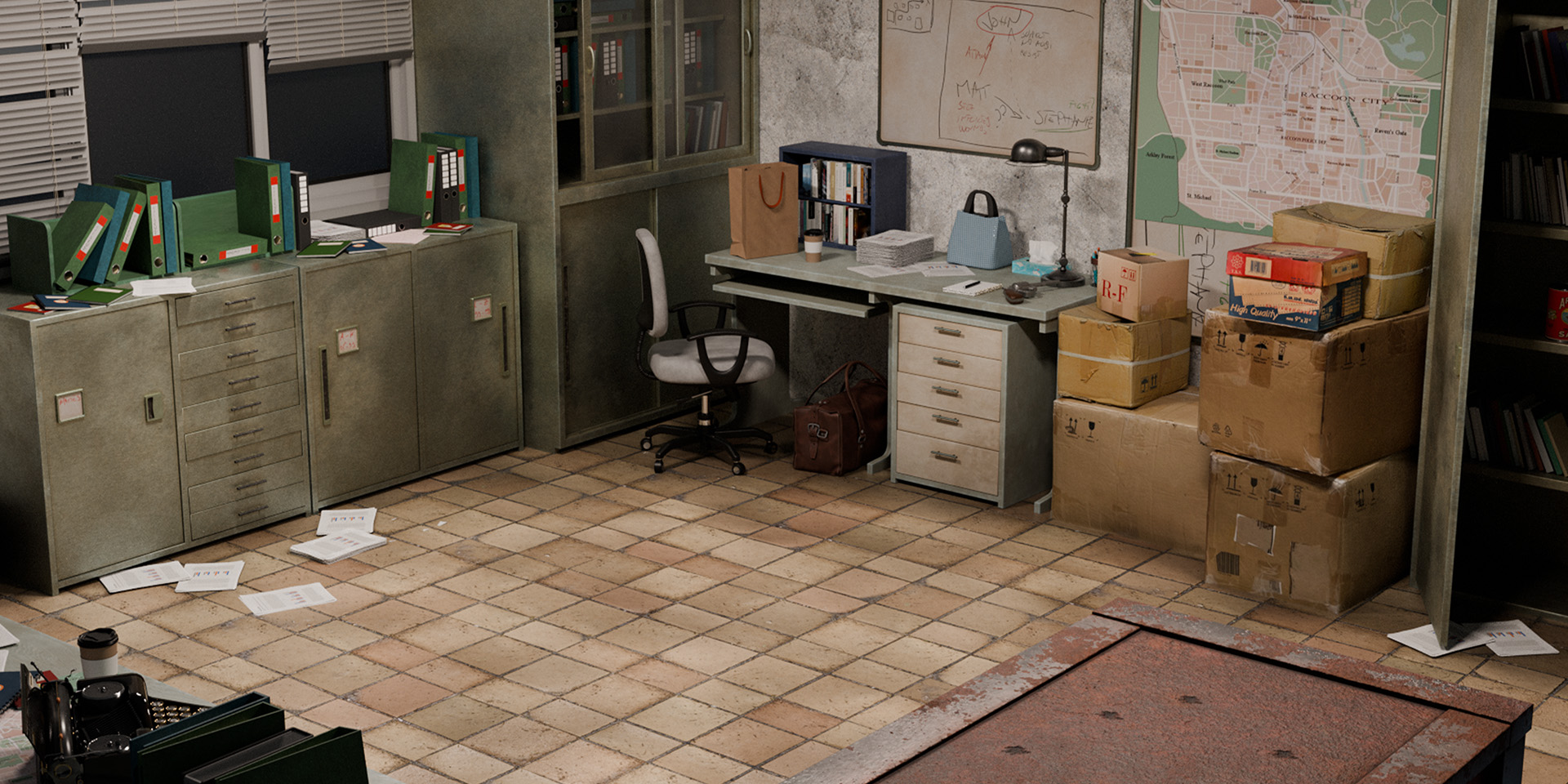 Resident Evil 3 Save Room Diorama | Asset Pack by Vertex Horizons