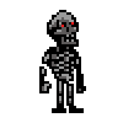 FREE Skeleton Animation Pixel Art by LocoteGames