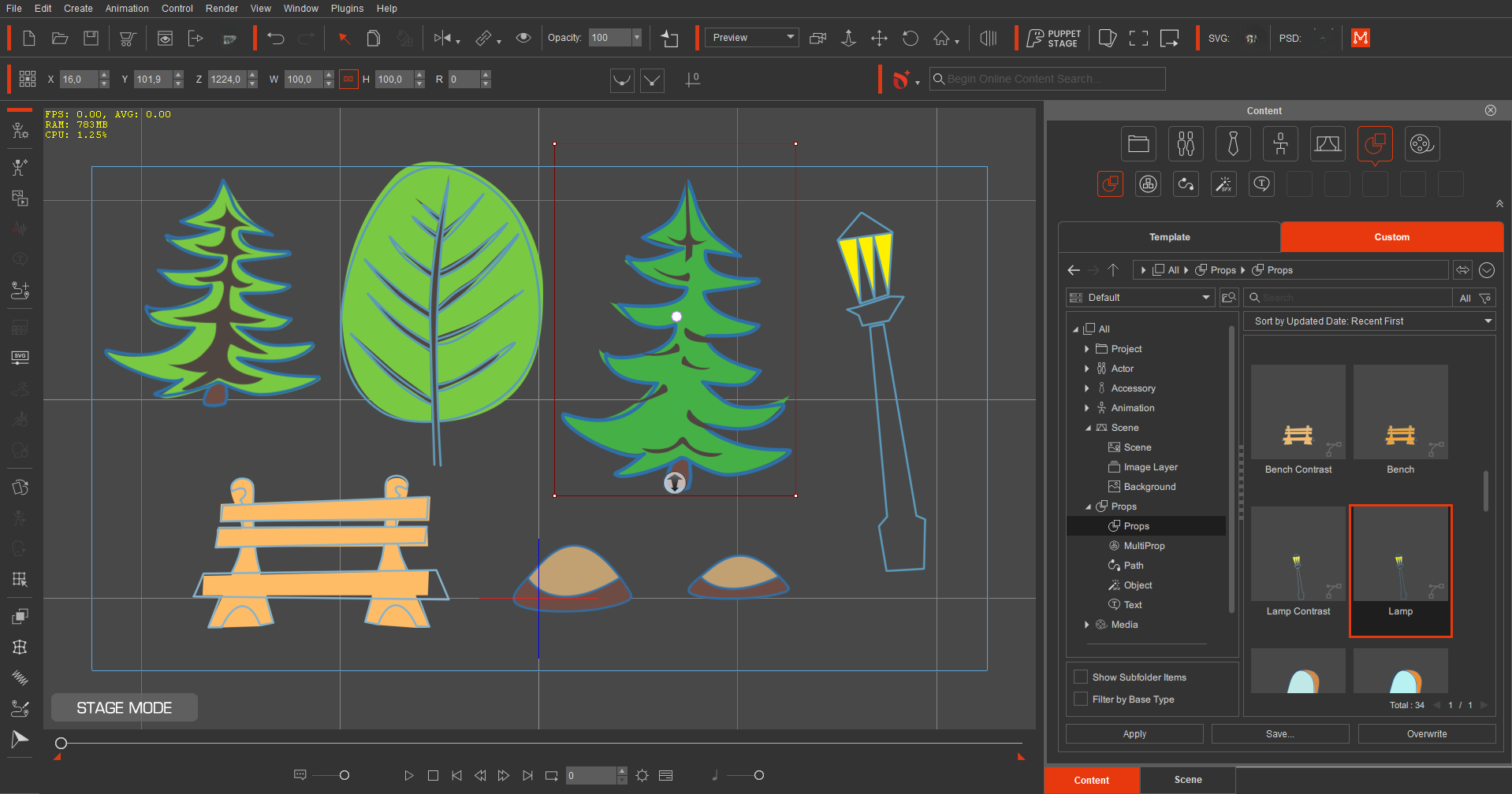 Props Pack for Cartoon Animator 5 by blaosquirrel