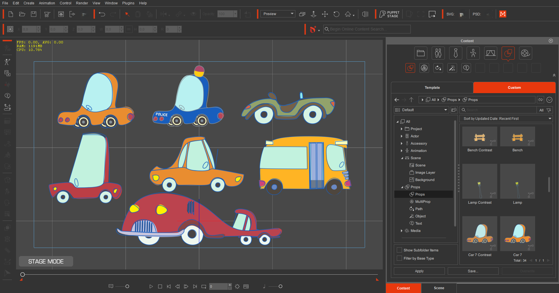 Props Pack for Cartoon Animator 5 by blaosquirrel