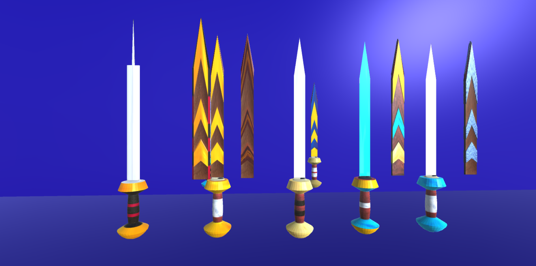 🗡 Roman Sword Pack (7 Swords) LowPoly - Roman Sword Low Poly Pack ...