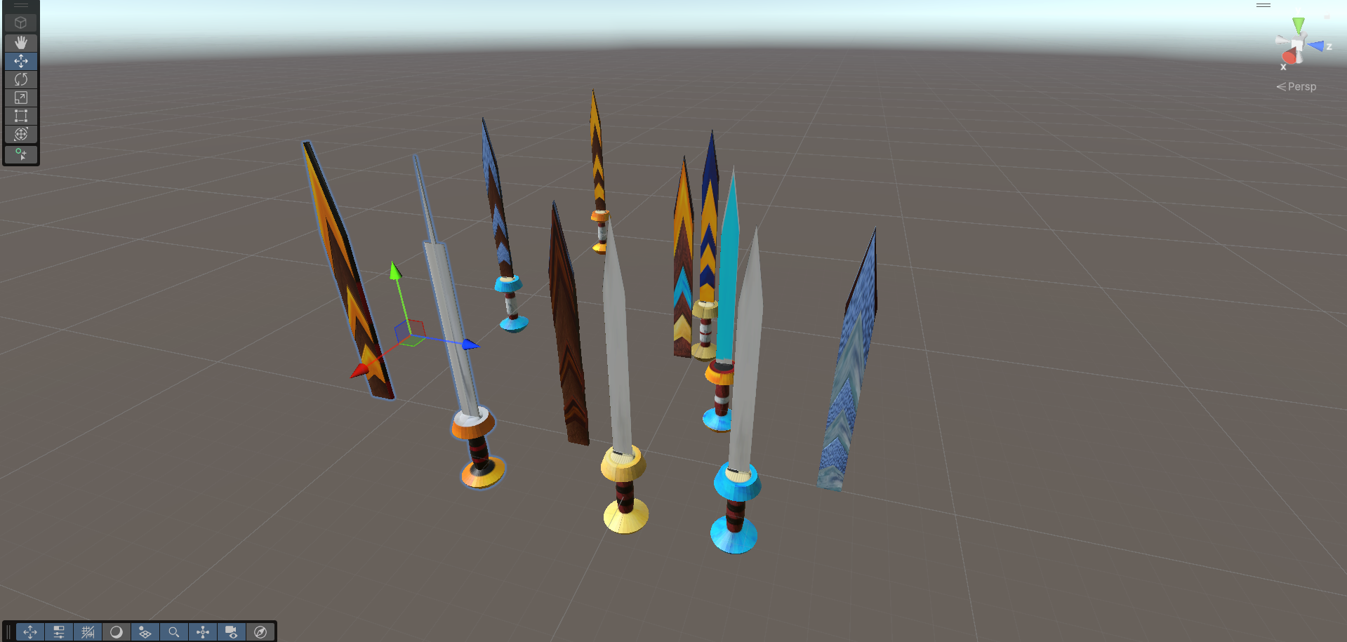 🗡 Roman Sword Pack (7 Swords) LowPoly - Roman Sword Low Poly Pack (Unity 5 & 2020) by MamonBShqairat