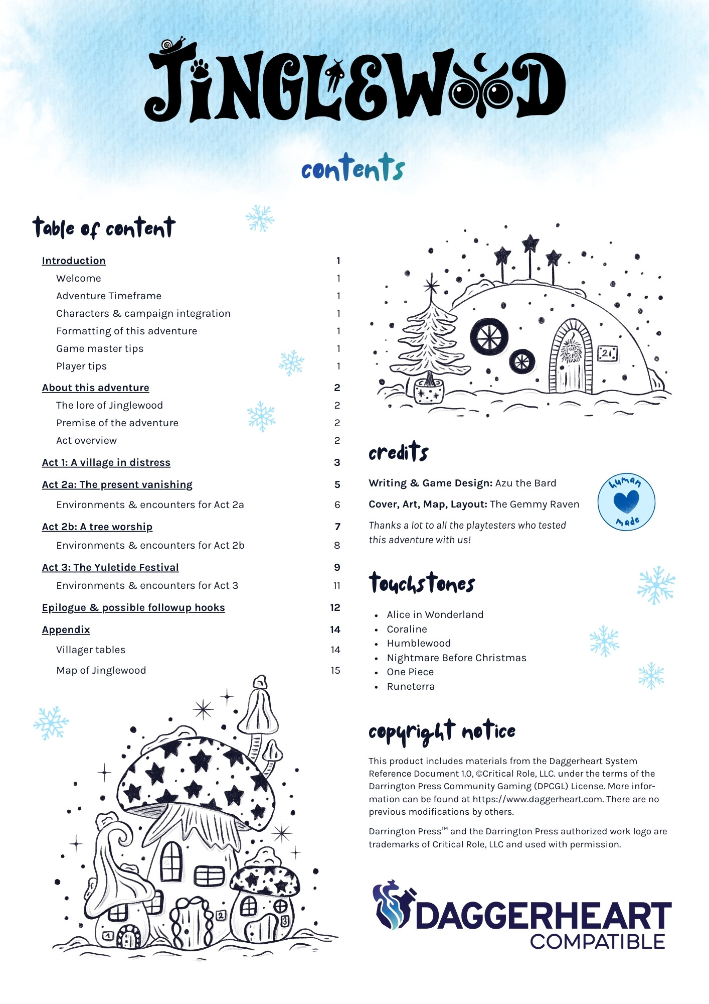Christmas One-Shot | Daggerheart compatible | Tales of Jinglewood ...