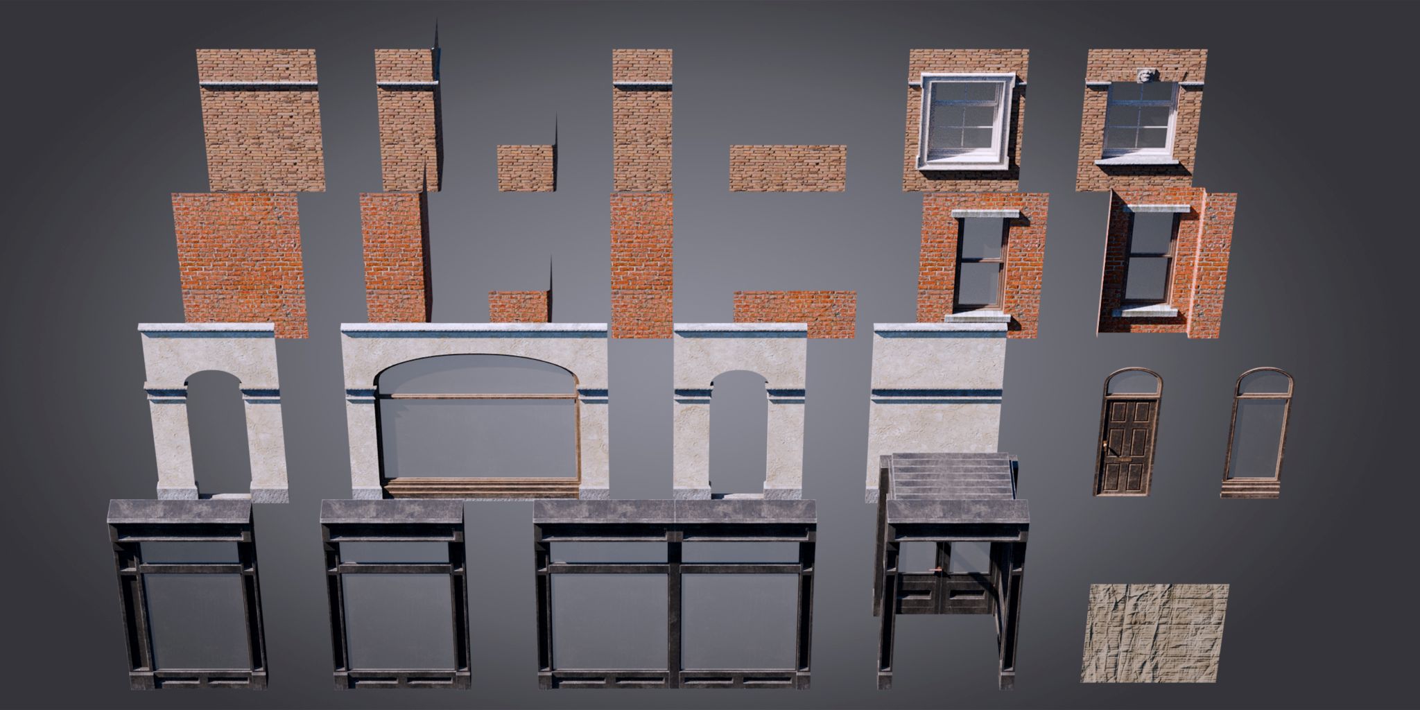 Post-apocalyptic Building | Modular Kit by Vertex Horizons
