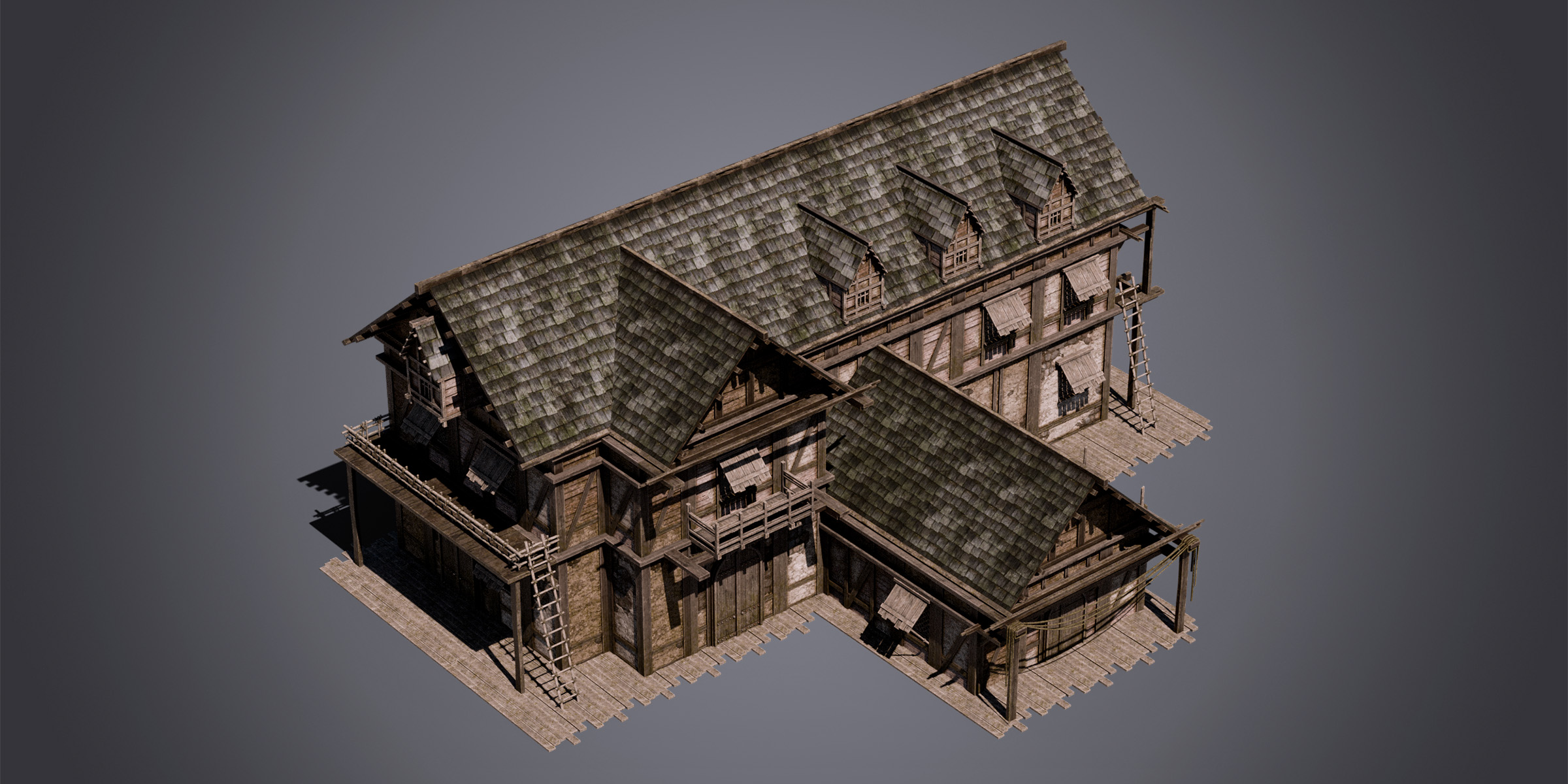 Medieval House | Modular Kit by Vertex Horizons